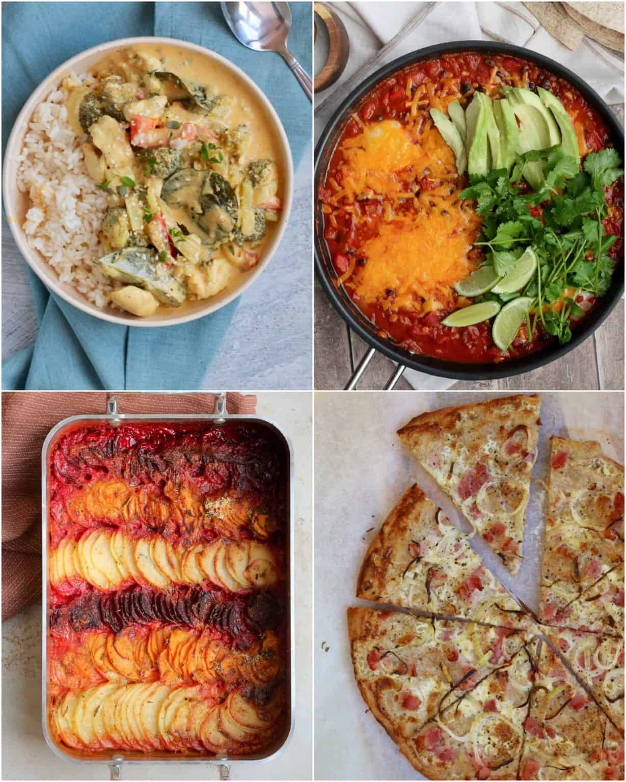 Madplan uge 43 - nem og lækker hverdagsmad med indkøbsliste